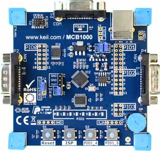 Picture of the Keil MCB1000 Evaluation Board