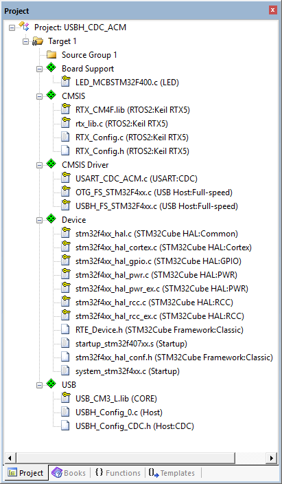USB Component: USB Host CDC ACM