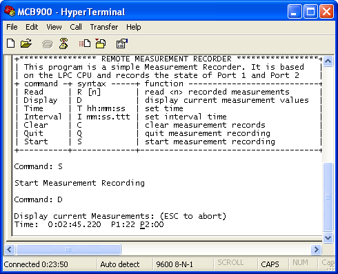 Hyperterminal commands - kummls